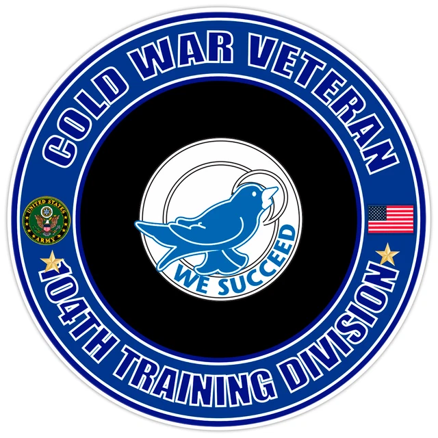 DOPASTICKER Cold War Veteran 104Th Training Division Sticker Military ...