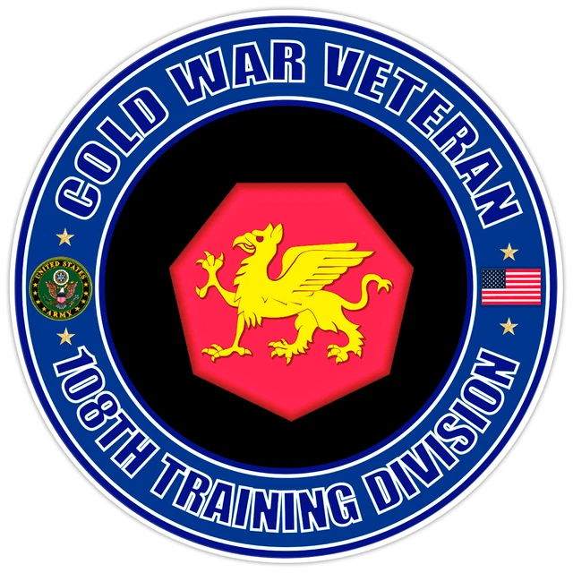 DOPASTICKER Cold War Veteran 108Th Training Division Sticker Military ...