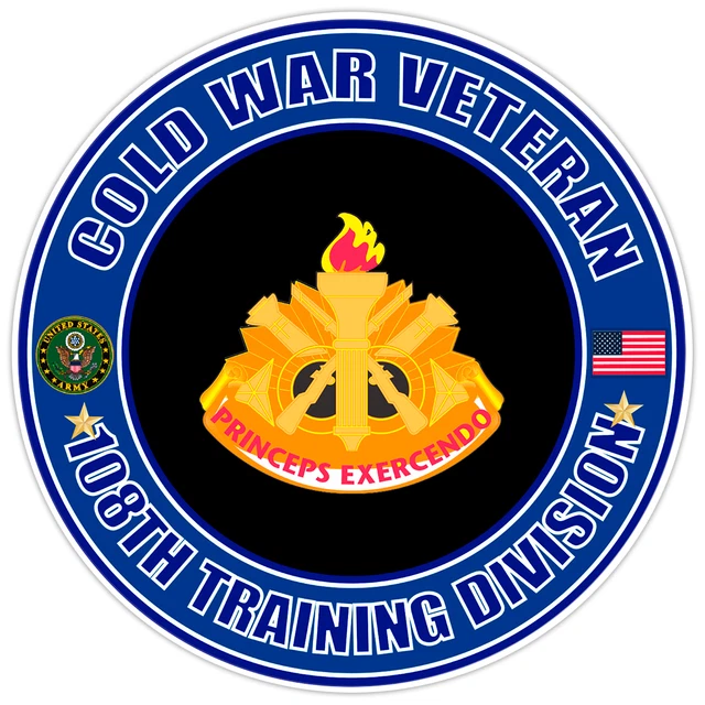 DOPASTICKER Cold War Veteran 108Th Training Division Sticker Military ...
