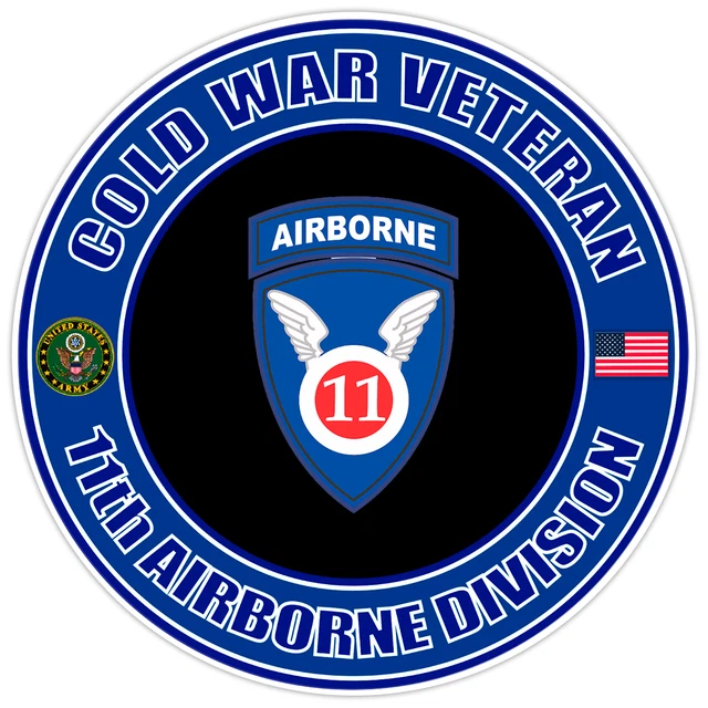 DOPASTICKER Cold War Veteran 11Th Airborne Division Sticker Military ...