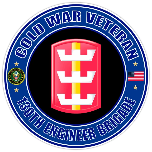 DOPASTICKER Cold War Veteran 130Th Engineer Brigade Sticker Military ...