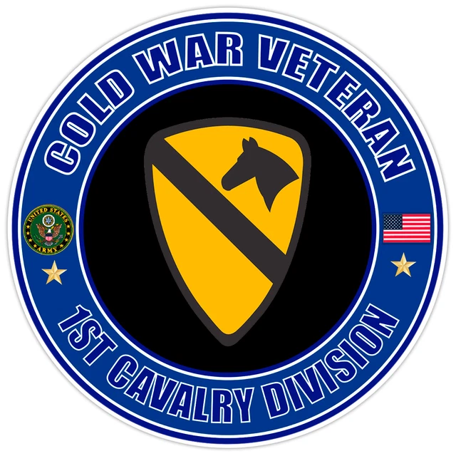 DOPASTICKER Cold War Veteran 1St Cavalry Division Sticker Military ...
