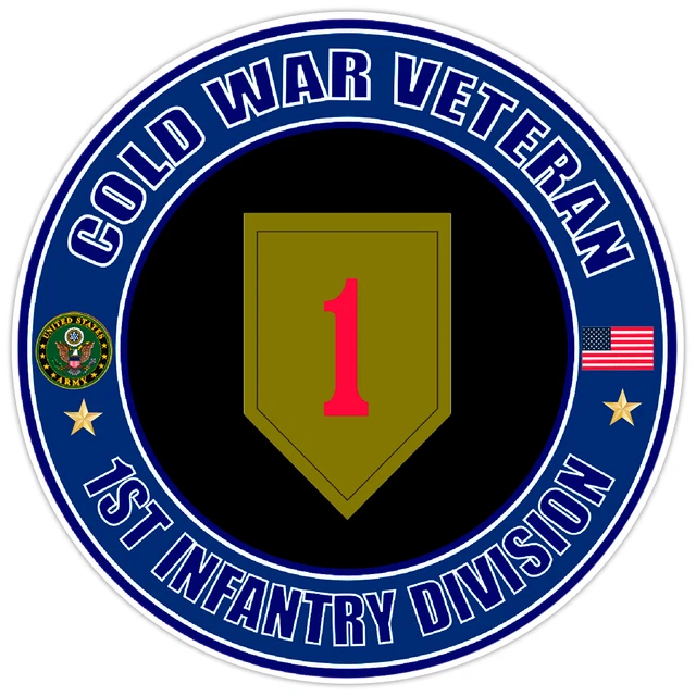 DOPASTICKER Cold War Veteran 1St Infantry Division Sticker Military ...