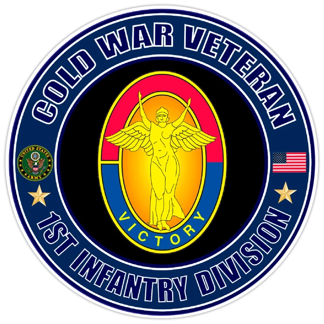 DOPASTICKER Cold War Veteran 1St Infantry Division Sticker Military ...