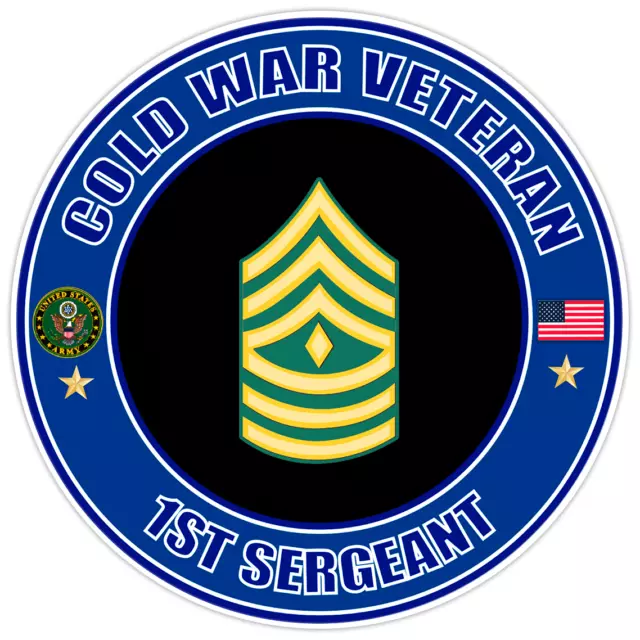 DOPASTICKER Cold War Veteran 1St Sergeant Sticker Military Soldier ...