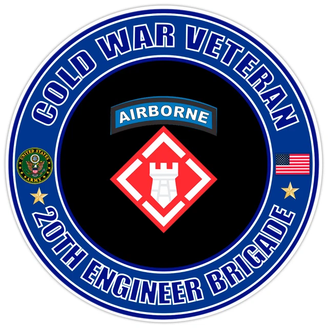 DOPASTICKER Cold War Veteran 20Th Engineer Brigade Sticker Military ...