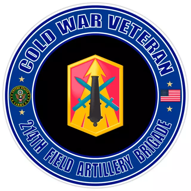DOPASTICKER Cold War Veteran 214Th Field Artillery Brigade Sticker ...