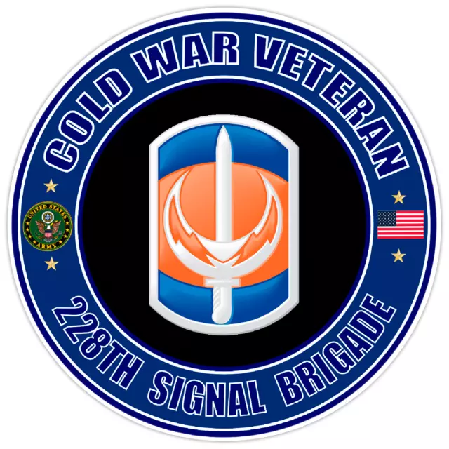 DOPASTICKER Cold War Veteran 228Th Signal Brigade Sticker Military ...