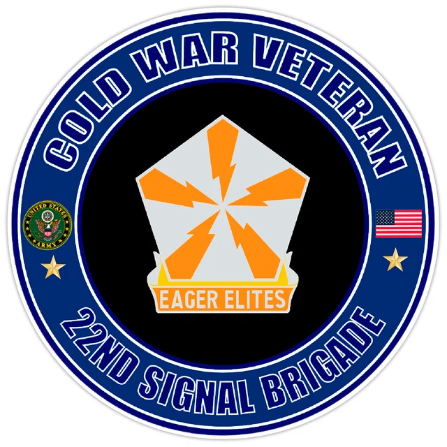 DOPASTICKER Cold War Veteran 22Nd Signal Brigade Sticker Military Decal ...