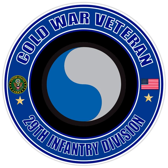 DOPASTICKER Cold War Veteran 29Th Infantry Division Sticker Military ...