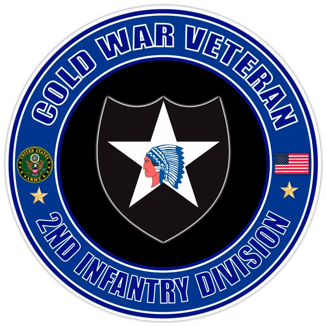 DOPASTICKER Cold War Veteran 2Nd Infantry Division Sticker Military ...