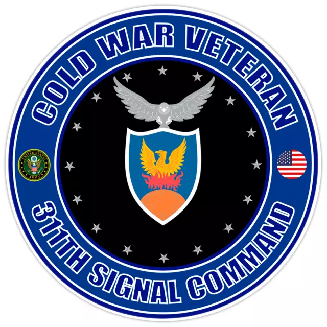 DOPASTICKER Cold War Veteran 311Th Signal Command Sticker Military ...