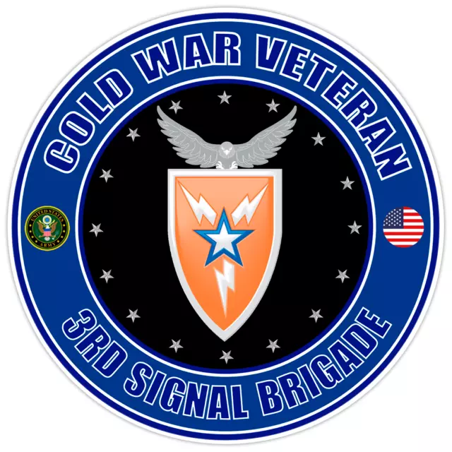 DOPASTICKER Cold War Veteran 3Rd Signal Brigade Sticker Military Decal ...