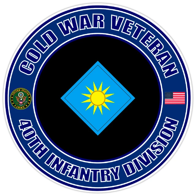 DOPASTICKER Cold War Veteran 40Th Infantry Division Sticker Military ...