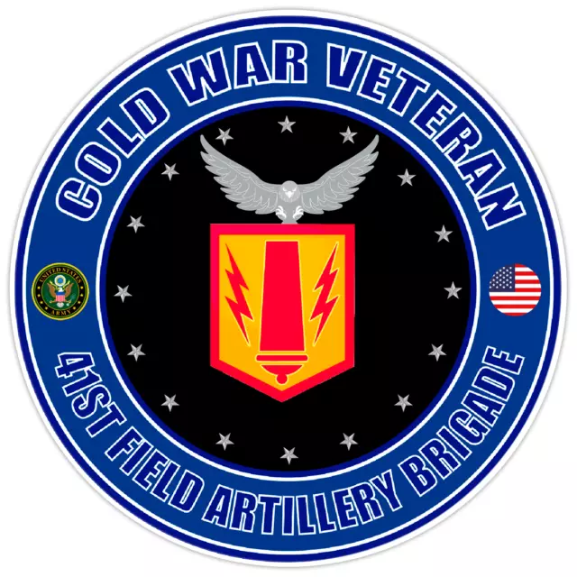 DOPASTICKER Cold War Veteran 41St Field Artillery Brigade Sticker ...