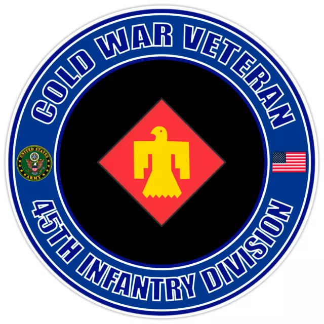 DOPASTICKER Cold War Veteran 45Th Infantry Division Sticker Military ...