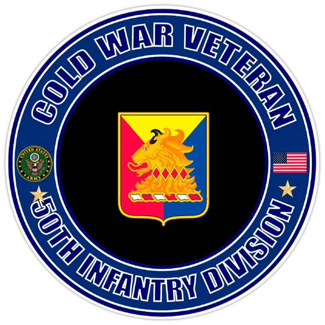 DOPASTICKER Cold War Veteran 50Th Infantry Division Sticker Military ...