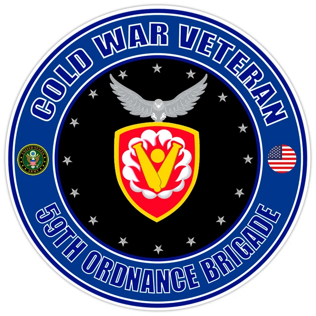 DOPASTICKER Cold War Veteran 59Th Ordnance Brigade Sticker Military ...