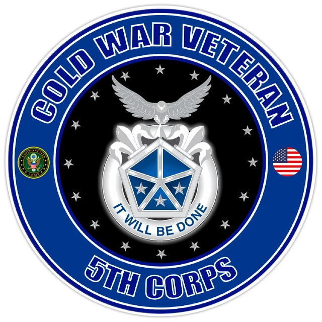 DOPASTICKER Cold War Veteran 5Th Corps Sticker Military Soldier Decal ...