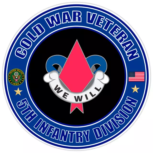 DOPASTICKER Cold War Veteran 5Th Infantry Division Sticker Military ...