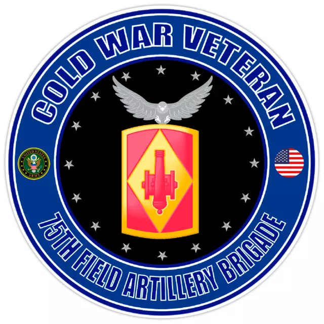 DOPASTICKER Cold War Veteran 75Th Field Artillery Brigade Sticker ...