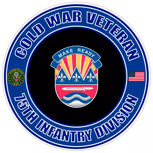 DOPASTICKER Cold War Veteran 75Th Infantry Division Sticker Military ...