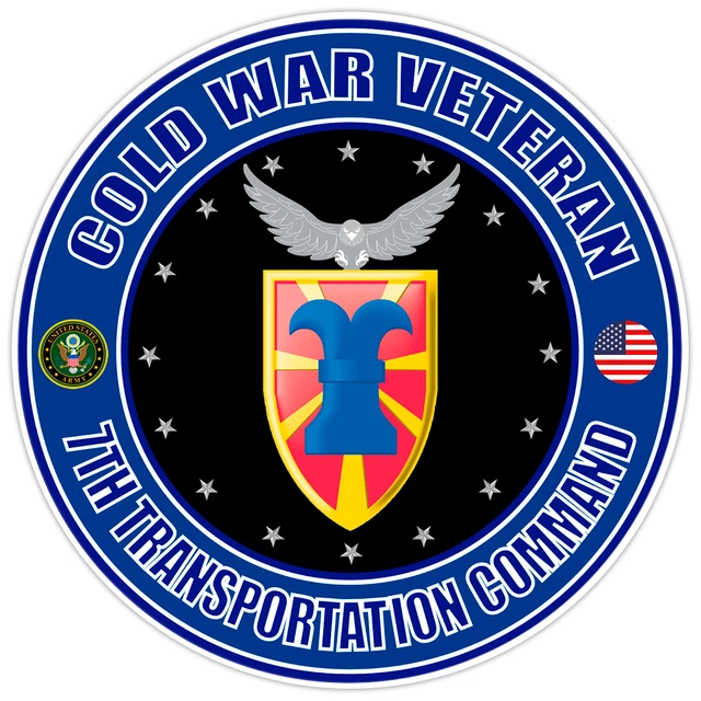 DOPASTICKER Cold War Veteran 7Th Transportation Command Sticker ...