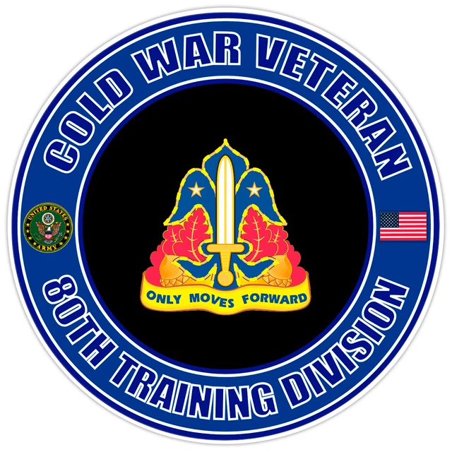 DOPASTICKER Cold War Veteran 80Th Training Division Sticker Military ...