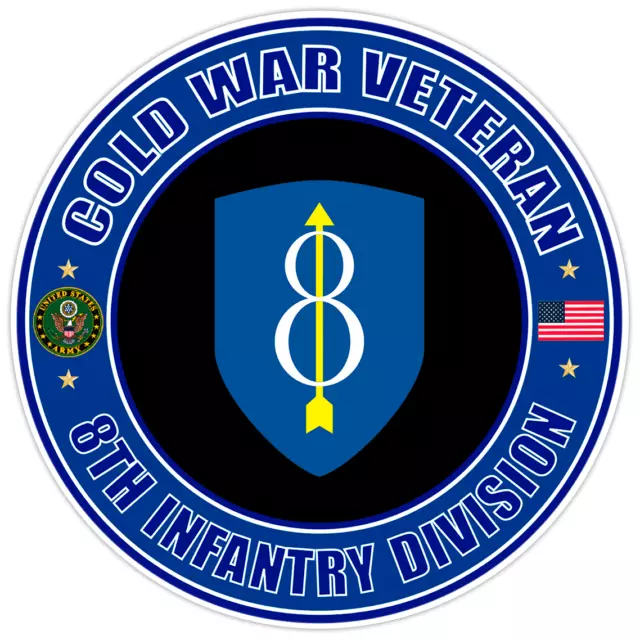 DOPASTICKER Cold War Veteran 8Th Infantry Division Sticker Military ...
