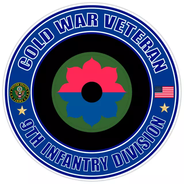 DOPASTICKER Cold War Veteran 9Th Infantry Division Sticker Military ...