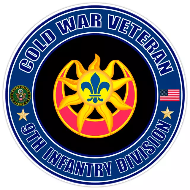 DOPASTICKER Cold War Veteran 9Th Infantry Division Sticker Military ...