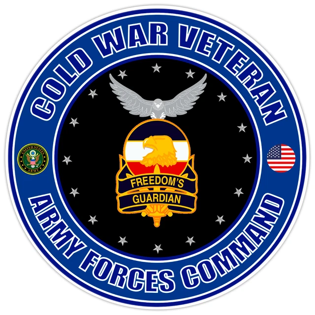 DOPASTICKER Cold War Veteran Army Forces Command Sticker Military ...