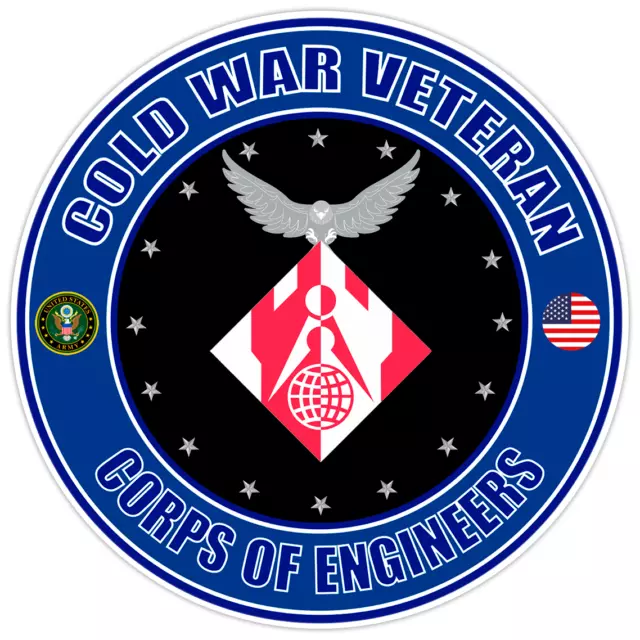 DOPASTICKER Cold War Veteran Corps Of Engineers Sticker Military Decal ...