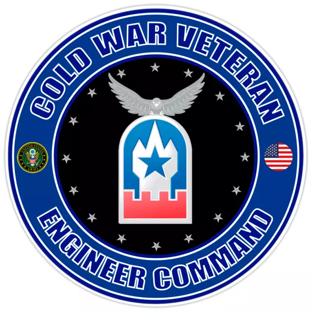 DOPASTICKER Cold War Veteran Engineer Command Sticker Military Soldier ...
