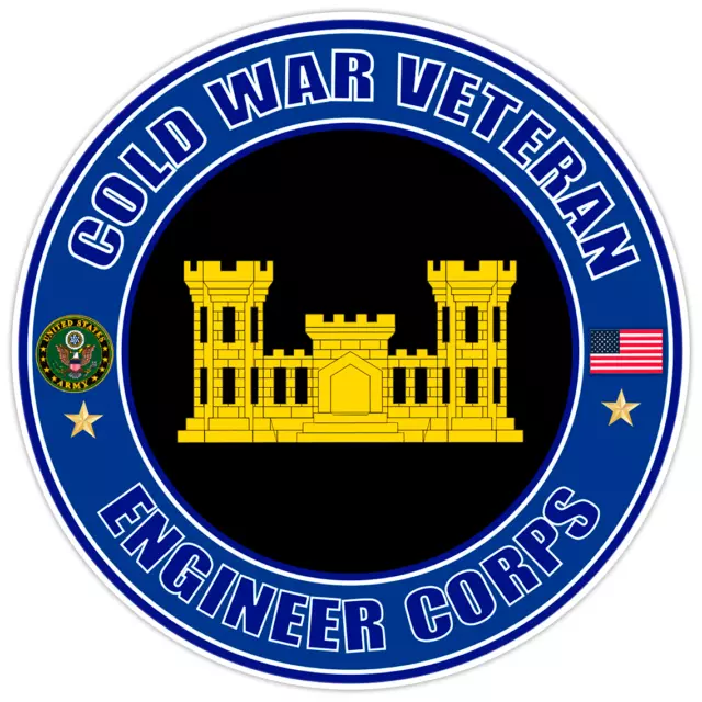 DOPASTICKER Cold War Veteran Engineer Corps Sticker Military Soldier ...