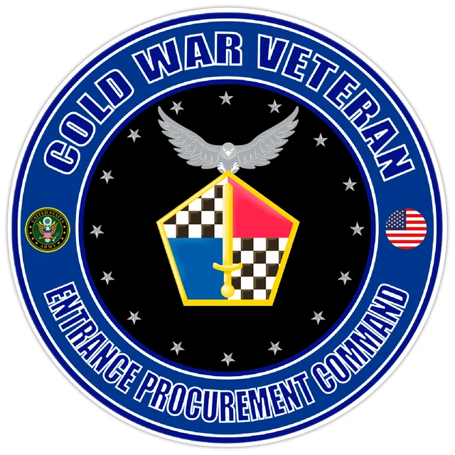 DOPASTICKER Cold War Veteran Entrance Procurement Command Sticker ...