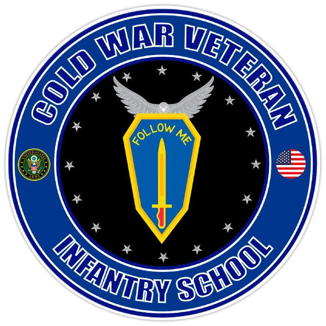 DOPASTICKER Cold War Veteran Infantry School Sticker Military Soldier ...