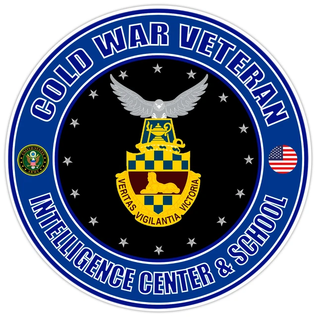 DOPASTICKER Cold War Veteran Intelligence Center & School Sticker ...