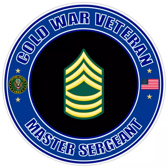 DOPASTICKER Cold War Veteran Master Sergeant Sticker Military Soldier ...