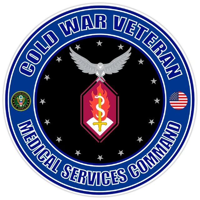 DOPASTICKER Cold War Veteran Medical Services Command Sticker Military ...