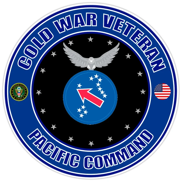 DOPASTICKER Cold War Veteran Pacific Command Sticker Military Soldier ...