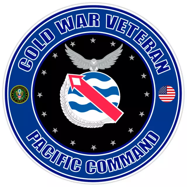 DOPASTICKER Cold War Veteran Pacific Command Sticker Military Soldier ...