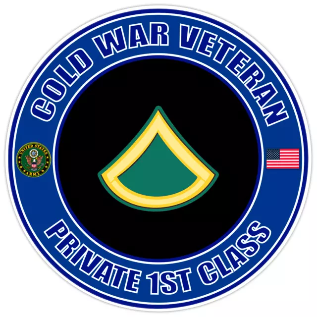 DOPASTICKER Cold War Veteran Private 1St Class Sticker Military Decal ...