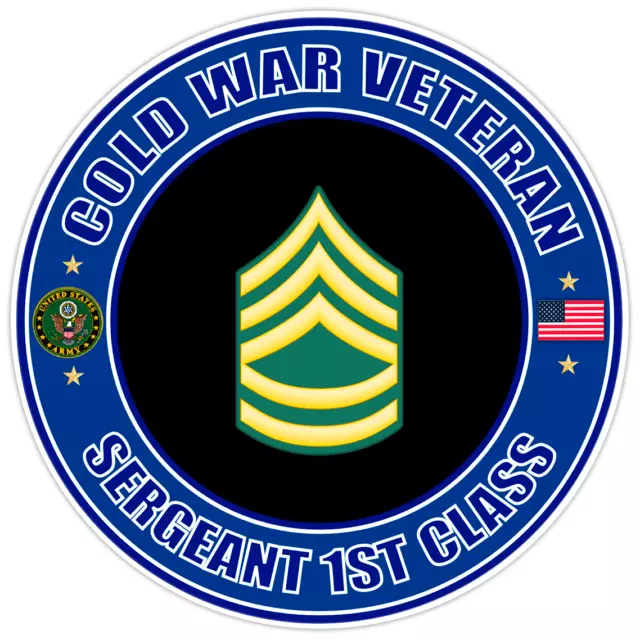 DOPASTICKER Cold War Veteran Sergeant 1St Class Sticker Military Decal ...