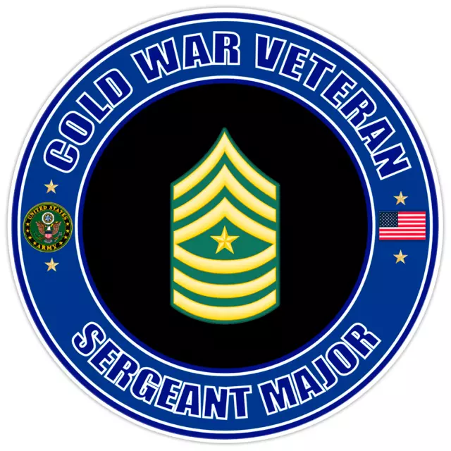 DOPASTICKER Cold War Veteran Sergeant Major Sticker Military Soldier ...