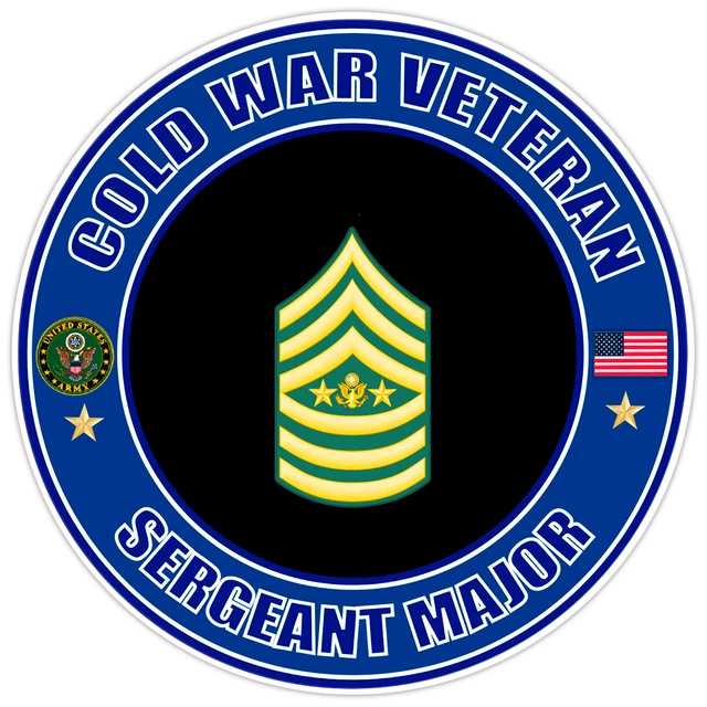 DOPASTICKER Cold War Veteran Sergeant Major Sticker Military Soldier ...