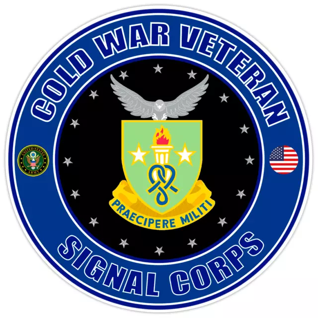 DOPASTICKER Cold War Veteran Signal Corps Sticker Military Soldier ...