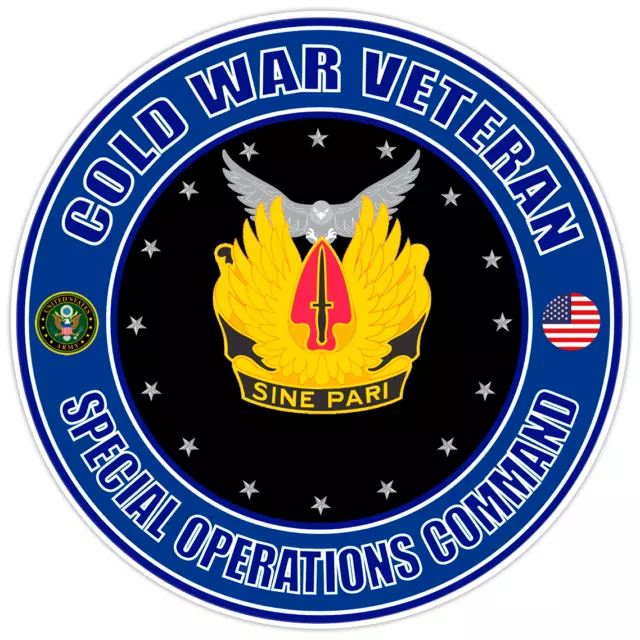 DOPASTICKER Cold War Veteran Special Operations Command Sticker ...