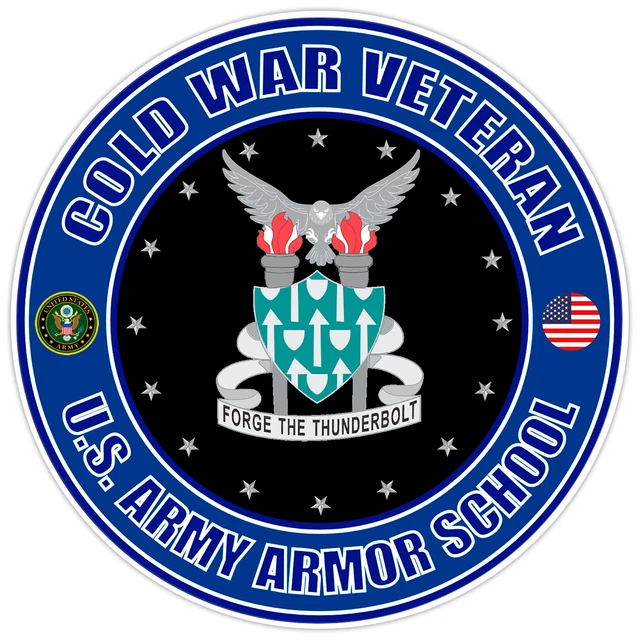 DOPASTICKER Cold War Veteran United States Army Armor School Sticker ...