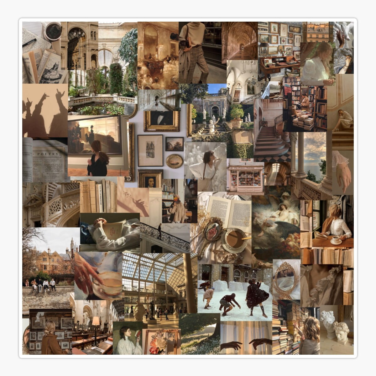 DOPASTICKER Collage Light Academia Sticker, Phone Sticker Car Stickers ...